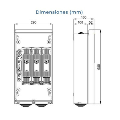 CGP GL 160A Esquema 9 - Caja Acometida Endesa Resistente