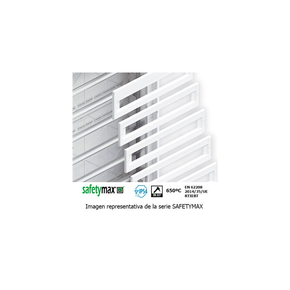 Cuadro eléctrico empotrar 59 elementos, aluminio lacado