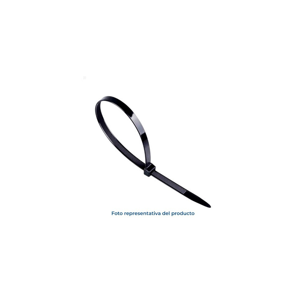 Brida Nylon Negra 3,6x200 mm para Instalaciones Eléctricas