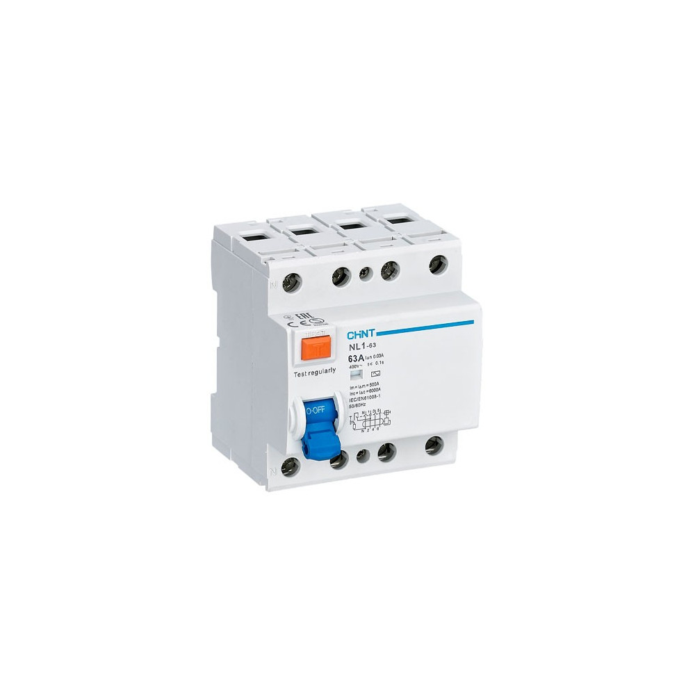 Interruptor Diferencial 4P 63A 30mA CHINT - Protección Total