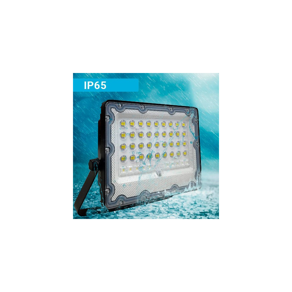 Proyector LED 100W con Panel Solar y Mando a Distancia