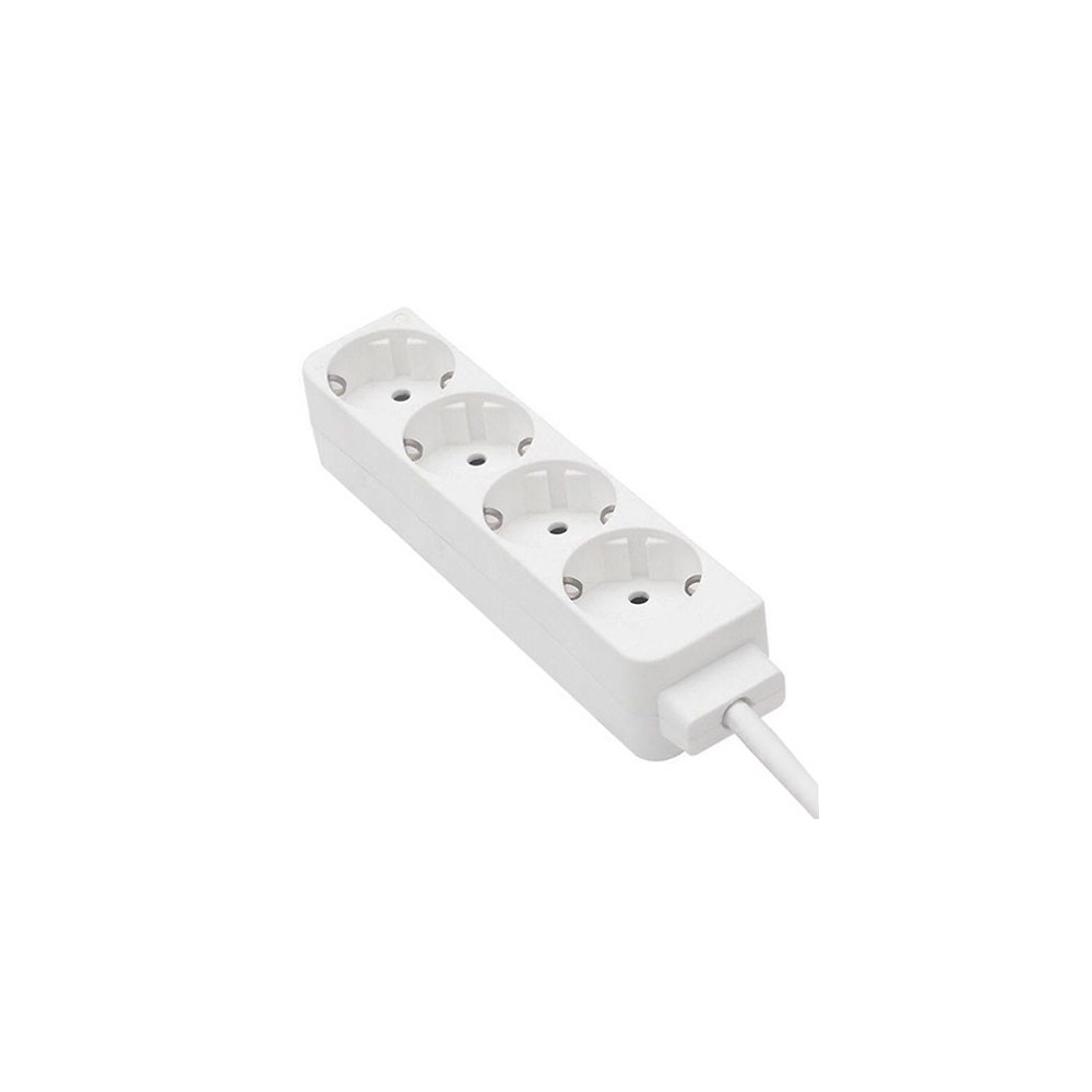 Base Enchufes con Cable 4 Tomas, 16A, 3.680W Potencia