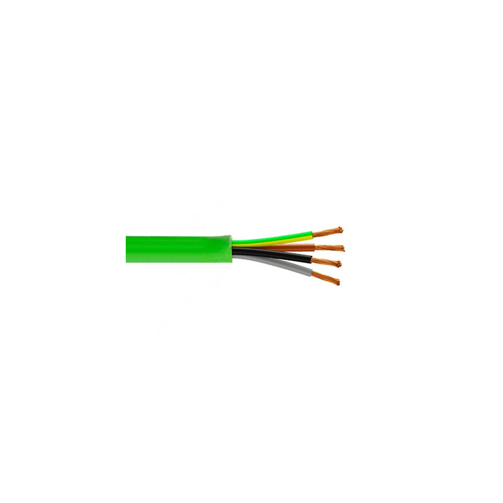 Cable manguera 5x10 mm2 libre de halógenos verde
